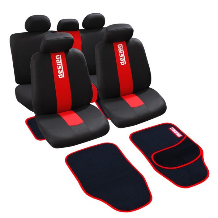 Ensemble housse auto universelle et tapis design - Housse Auto